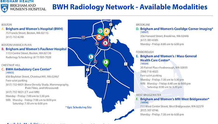 Radiology Contacts and Locations - Brigham and Women's Hospital